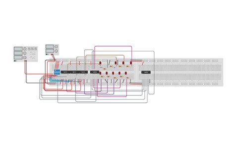 Circuit Design Sistem Occupancy Lot Parking Tinkercad