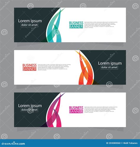 Vector Abstract Design Web Banner Template Web Design Elements