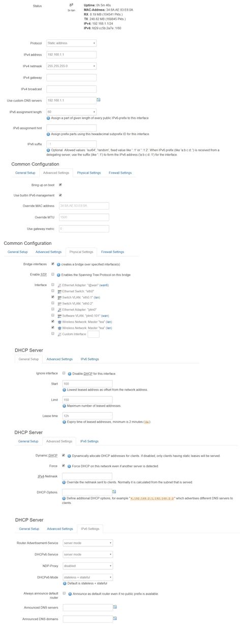 Cannot Get Ip Addresses On Lan Interface Installing And Using Openwrt