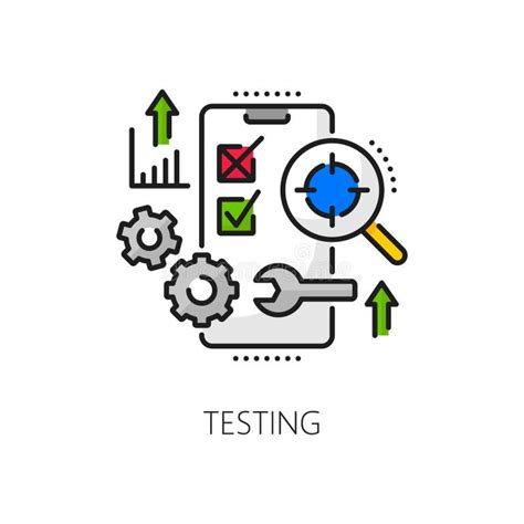 App Develop And Testing Software Coding Icon Stock Vector Illustration Of Build Vector
