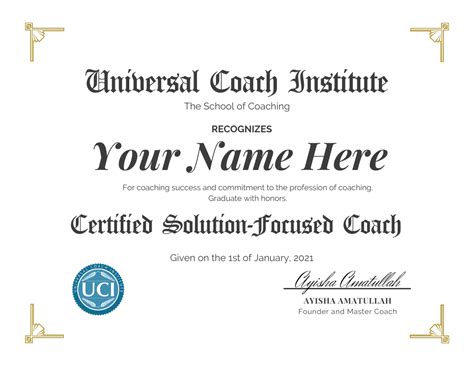 Life Coach Training Solution Focused Coach Training W Certificate