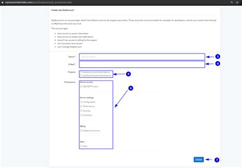 Manage Subaccounts Docs Of Managed Hosting Solution