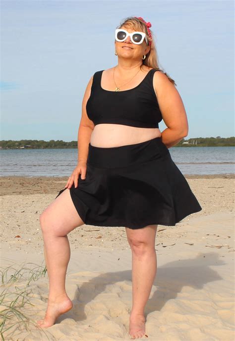 Plus Size Swim Skirt Oceanroadswimwear