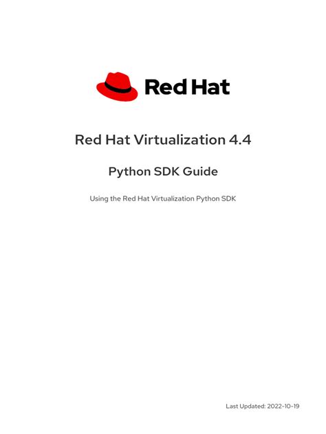 Red Hat Virtualization 44 Python Sdk Guide En Us Pdf Class