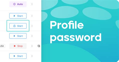 Password Protected Profiles In Octo Browser