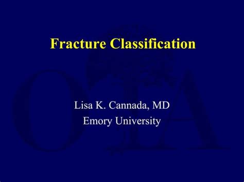 G06 Fracture Classification Ppt