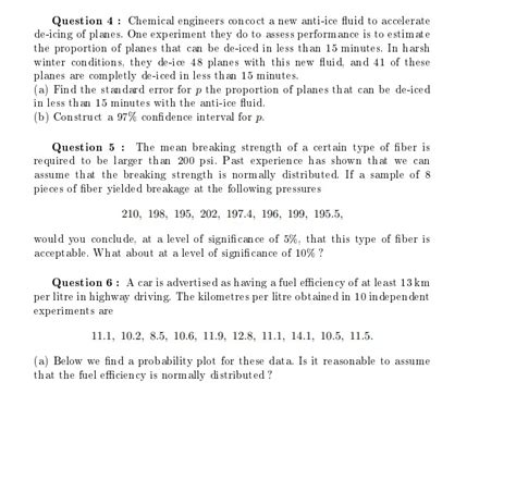 Solved There Are 7 Questions Question 1 Suppose We Have Chegg Com
