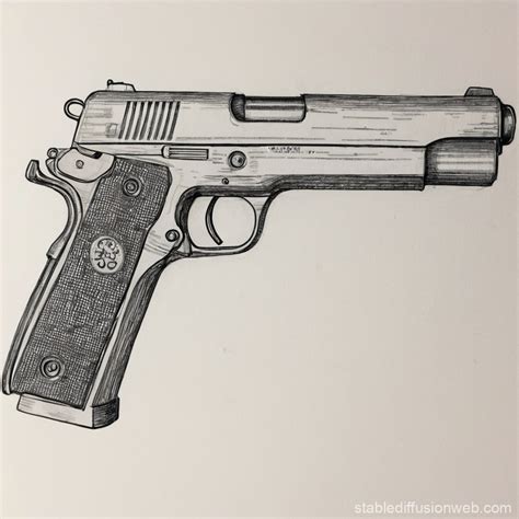 Toy Gun Drawing Stable Diffusion Online