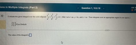 College Multivariable Integral Calculus Triple Integral Uvw