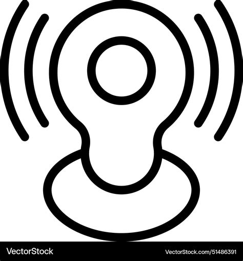 Wireless Signal Icon With Human Silhouette Vector Image