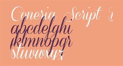 Coneria Script Demo Free Font What Font Is