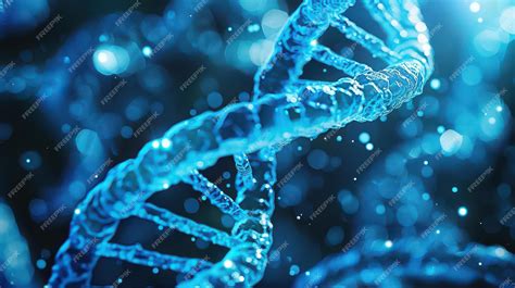 Sciencethemed Background Featuring A Helix Structure And Genetic