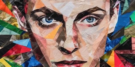 Premium Ai Image Young Man Modern Pop Art Collage Colored Paper
