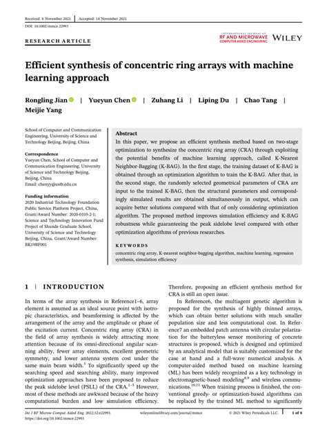Efficient Synthesis Of Concentric Ring Arrays With Machine Learning Approach