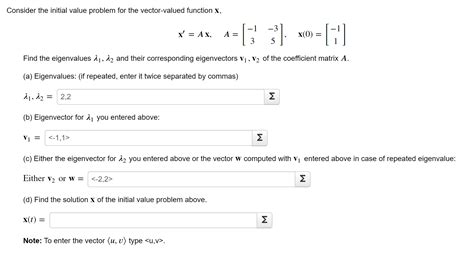 Solved Consider The Initial Value Problem For The