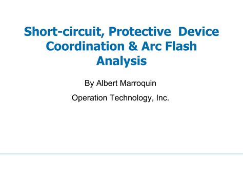 Short Circuit Protective Device Coordination Pdf