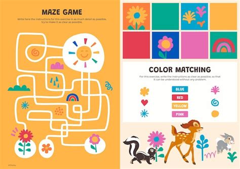 Planilha De Bambi E Tambor Premium Disney Template