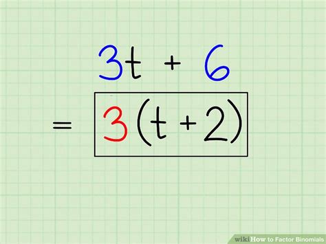 How To Factor Binomials With Pictures Wikihow
