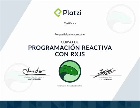 Curso De Programación Reactiva Con Rxjs Platzi