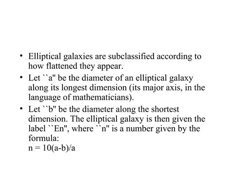 Types Of Galaxies Ppt