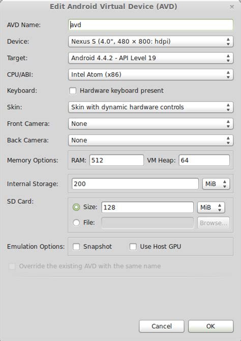 Eclipse Cant Run Android Hello World App In Android Avd But Can Do
