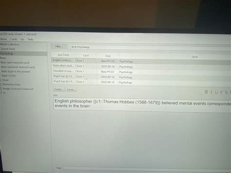 Anki Cloze Deletion Problem Ive Made 59 Cards For A Subject I Have