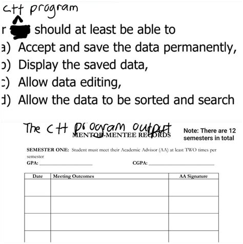 Solved Ctt Program Should At Least Be Able To A Accept And