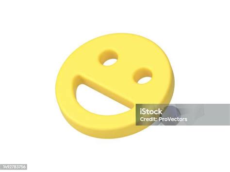 이모티콘 노란색 웃는 얼굴 이모티콘 캐릭터 긍정적 인 분위기 사이버 공간 채팅 3d 아이콘 벡터 3차원 형태에 대한 스톡 벡터 아트 및 기타 이미지 Istock
