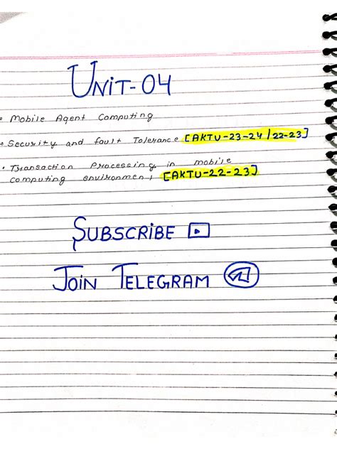 Mobile Computing Unit 4 Pdf