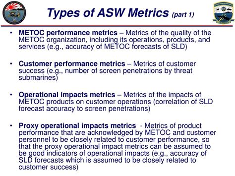 PPT METOC Metrics For ASW Symposium Tasking Overview PowerPoint Presentation ID 542413