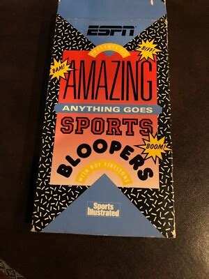 Espn Amazing Sports Bloopers Sports Illustrated W Roy Firestone Vhs