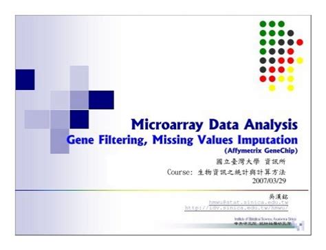Microarray Data Analysis