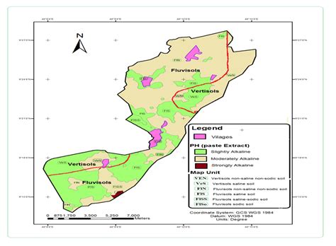 Figure Spatial Variability Of Soil Reaction PHe On The Surface Soils Download Scientific