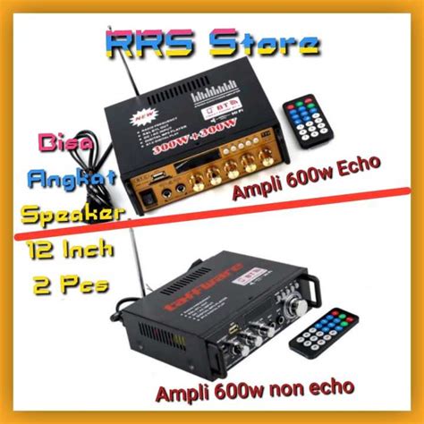 Amplifier Home Theater AMPLI BLUETOOT MURAH AMPLIFIER UNTUK SPEAKER PASIF Taffware Bluetooth EQ