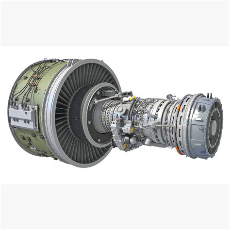 기어드 터보팬 엔진 3d 모델 다운로드 엔진 On