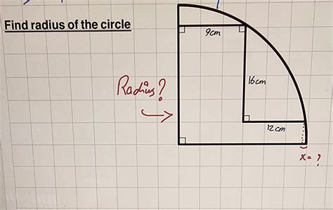 Find Radius Of The Circle Chegg