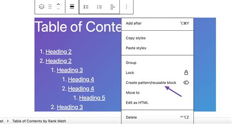 How To Add Rank Maths Table Of Contents Block Rank Math