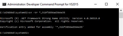 Debugging Microsoft Assemblies Disable Strong Signing First