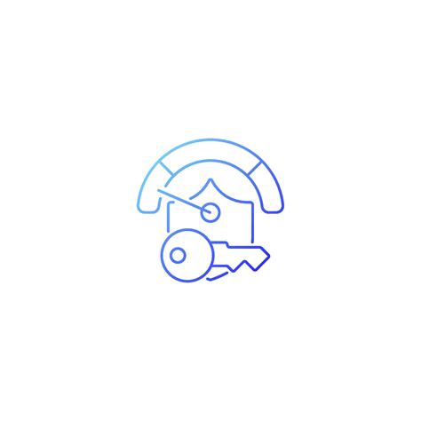 Weak Password Gradient Linear Vector Icon Poor Internet Safety Online Privacy Setting