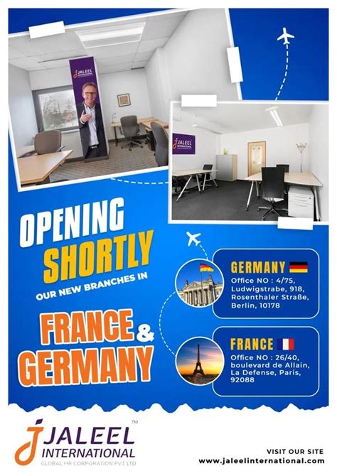 Were Thrilled To Announce The Upcoming Opening Of Our New Branch In France And Germany Stay