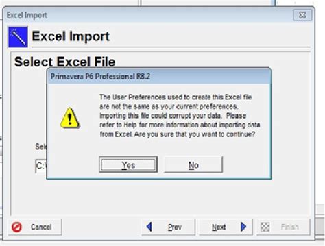 Importing From Excel To Primavera Problems And Solutions Planning