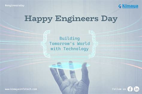 Celebrating Engineers On Engineers Day Kimaya Infotech Posted On The