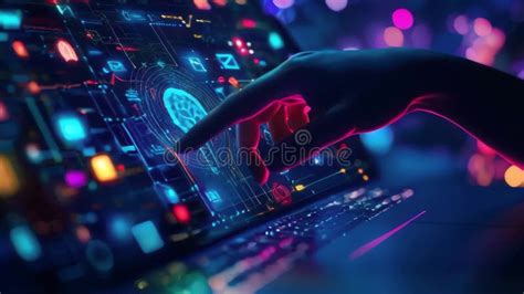 Ai Brain Interface Technology Stock Footage Video Of Machine Design