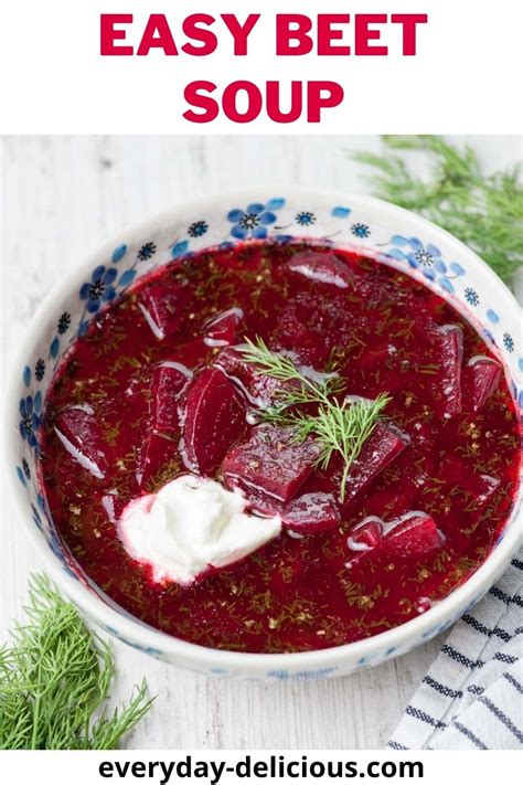 Simple Beet Soup Everyday Delicious