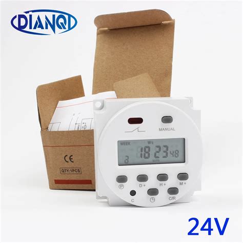 Cn101a 24v Digital Lcd Power Timer Programmable Time Switch Relay 8a To