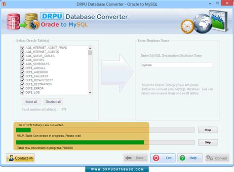 How DRPU Conversion Software Oracle To MySQL Works