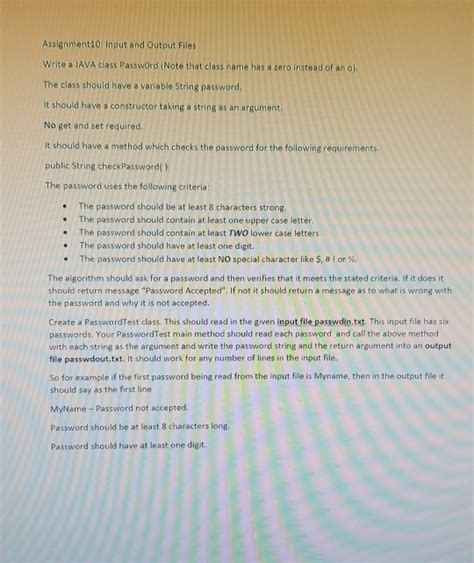 Solved Assignment10 Input And Output Files Write A Java