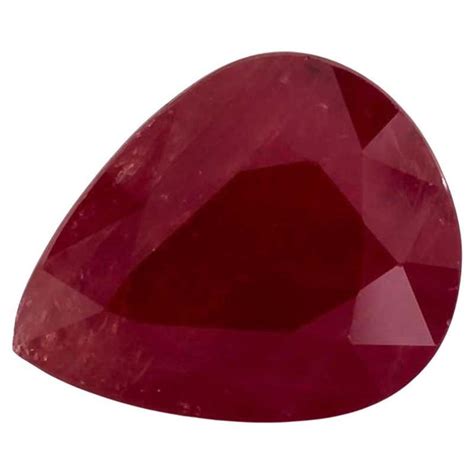 2 20 Ct Ruby Pear Loose Gemstone For Sale At 1stdibs