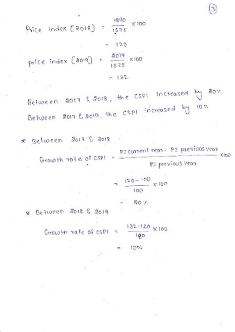 1 calculating inflation using a simple price index consider a