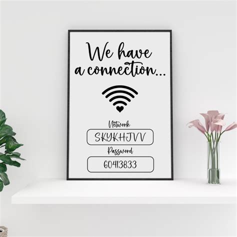 Personalised Wifi Password Print Personalised Wifi Password Print